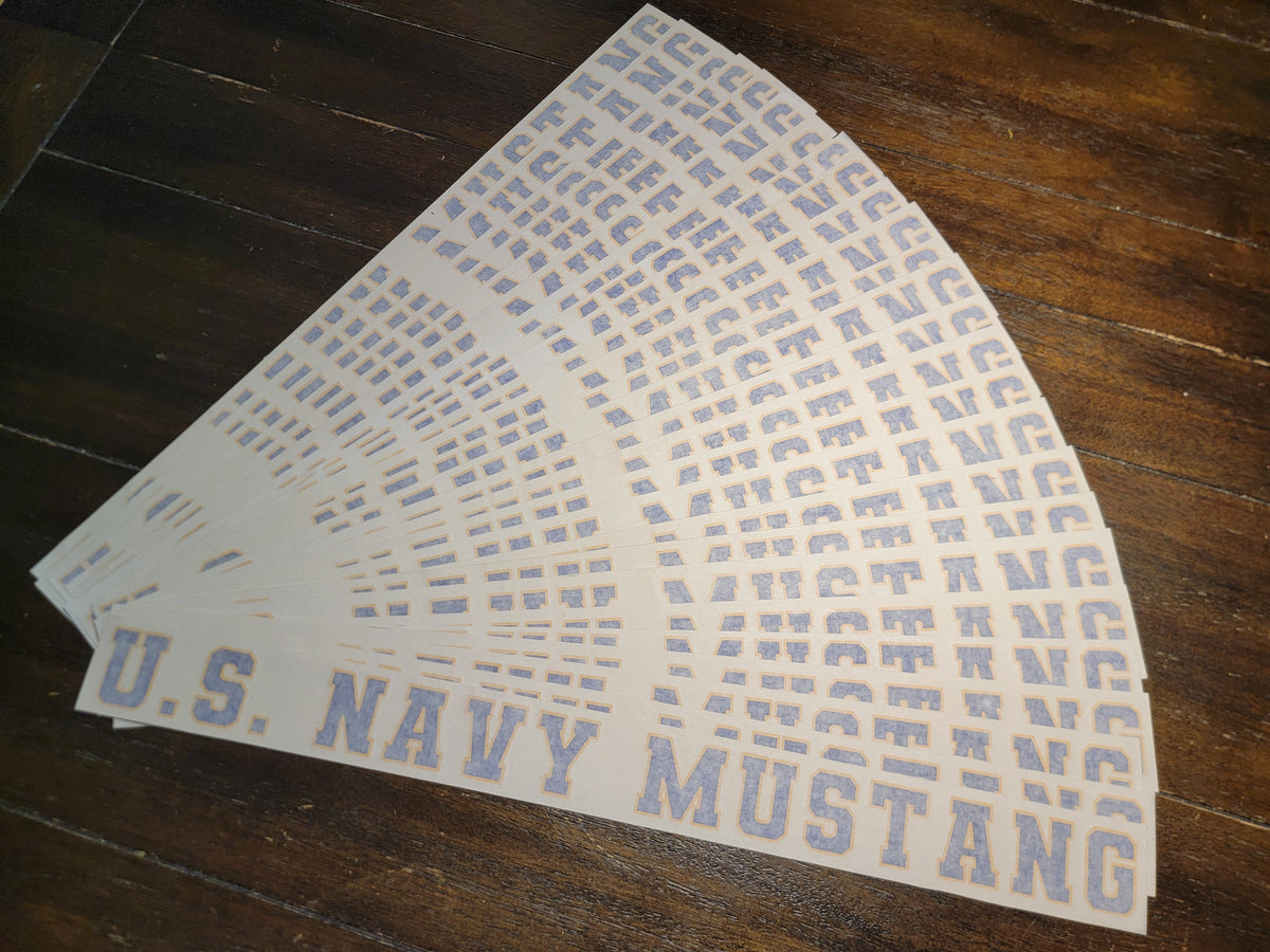 U.S. Navy Mustang Decal - 18 inches of Pure Brilliance – Mustang Loot