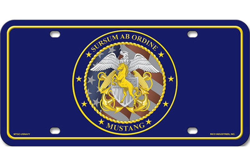 Custom LDO/CWO Mustang License Plate – Mustang Loot