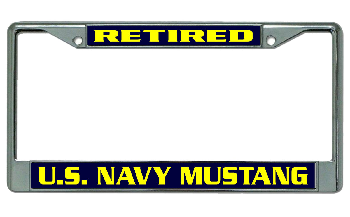 U.S. NAVY MUSTANG LICENSE PLATE FRAMES – Mustang Loot