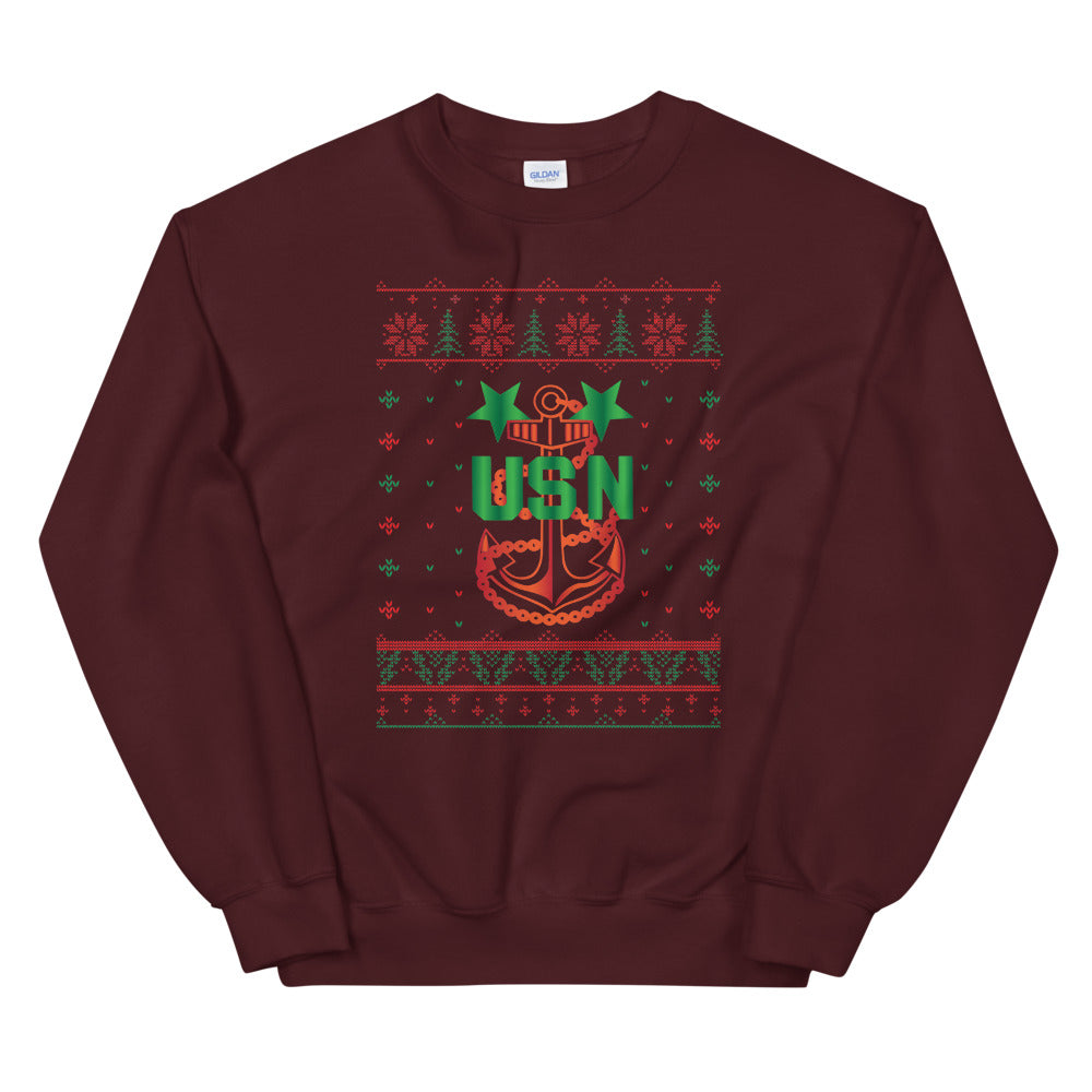 U.S. Navy Master Chief Christmas Sweatshirt – Mustang Loot
