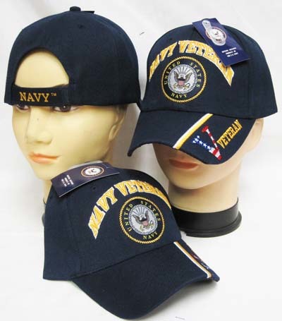 United States Navy Veteran adjustable hat with Emblem Embroidery ...